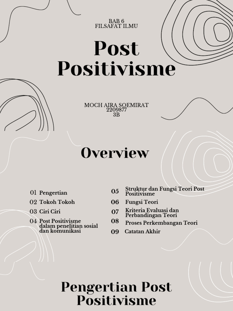 Rangkuman BAB 6 Post Positivisme | PDF