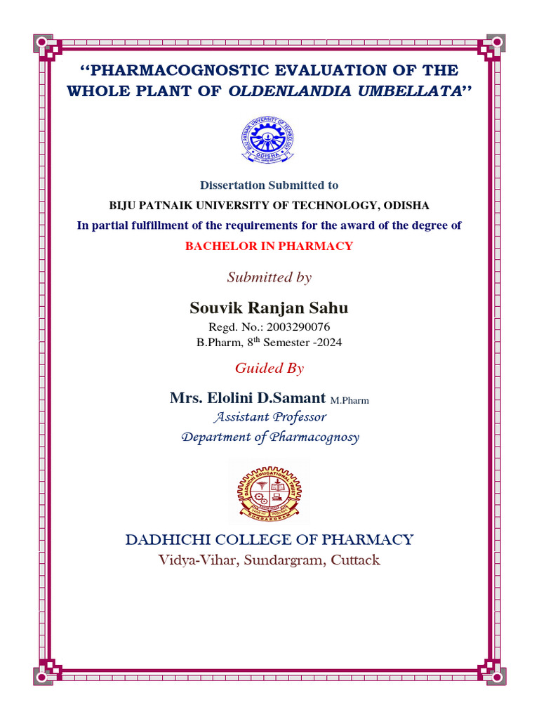 FINAL PROJECT - Merged | PDF | Medicinal Plants | Biology