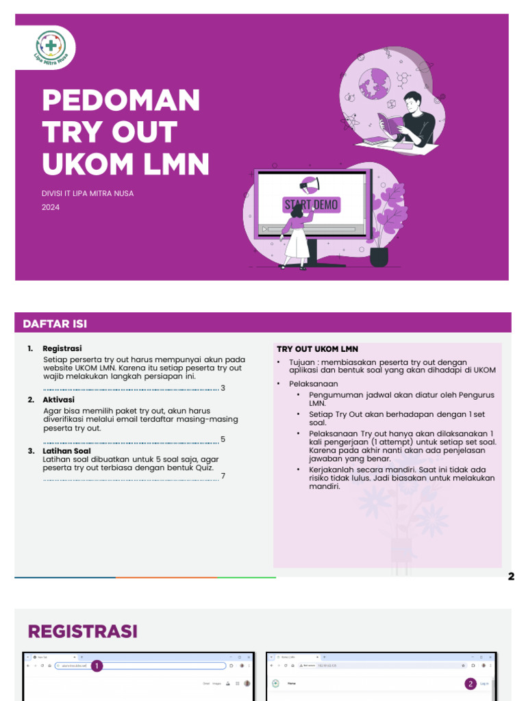 Pedoman Try Out UKOM LMN 2024 | PDF