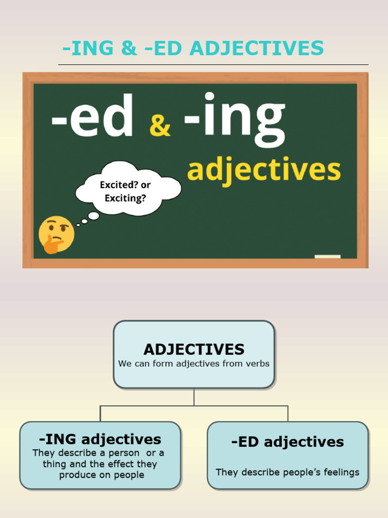 Ing-Ed-Adjectives PPT 2024 INGLES 3 | Download Free PDF | Linguistics