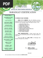 Barangay Officials Directory | PDF