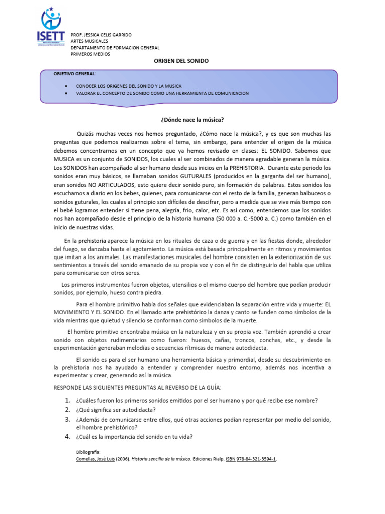Guia-Comprension-Lectora-Musica-Primeros-Medios | Descargar gratis PDF ...