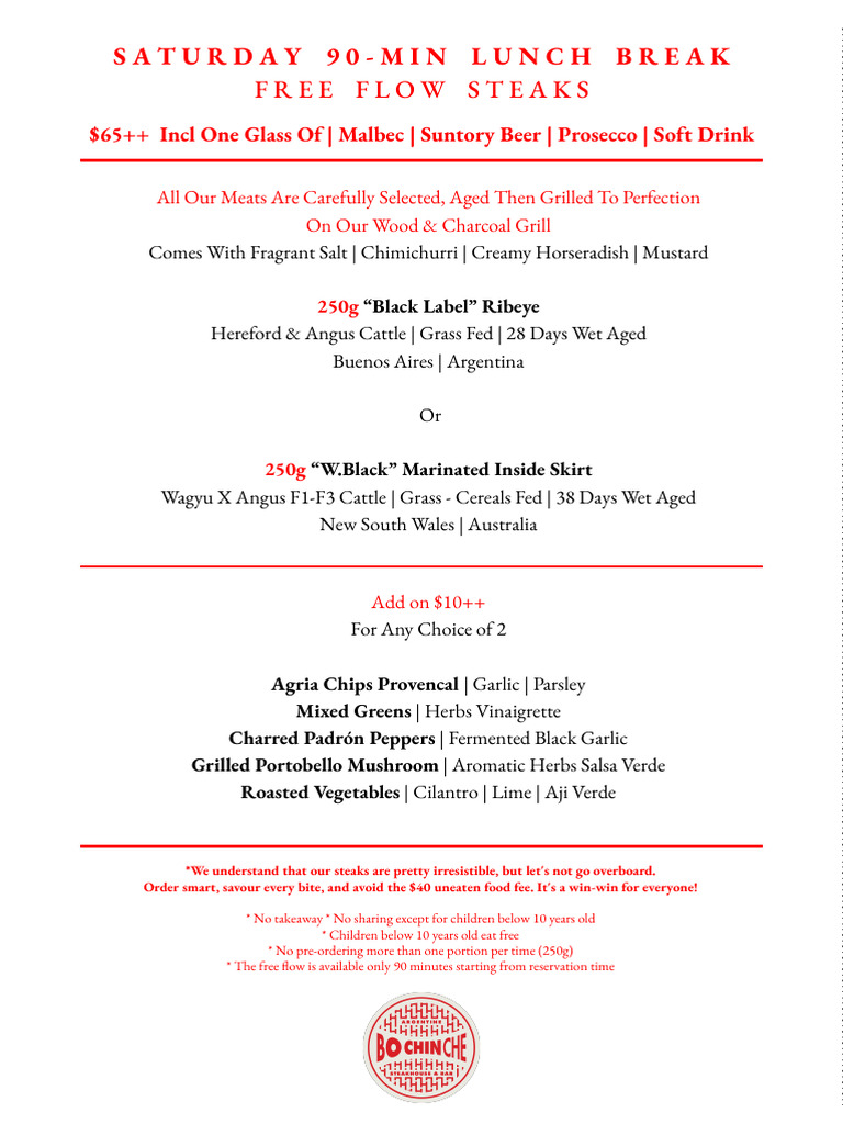 BCC+Free+Flow+Steaks+Menu+(1) | PDF | Steak | Grilling