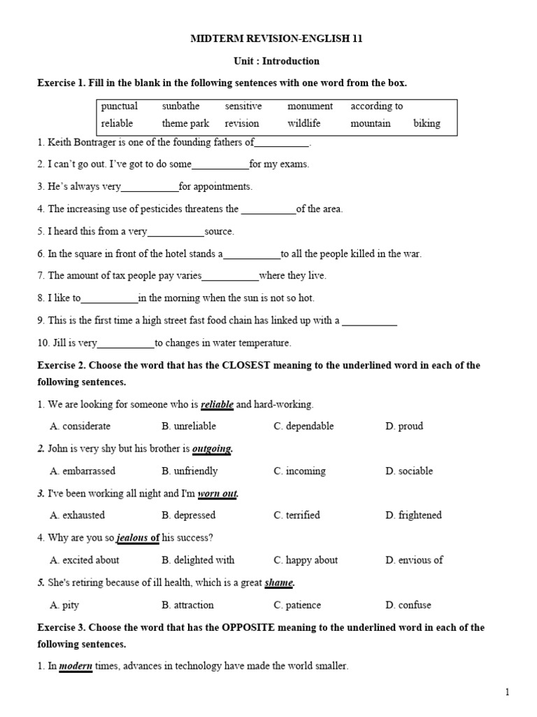 MIDTERM-REVISION-for-SEMESTER-1-2023_2024 | PDF