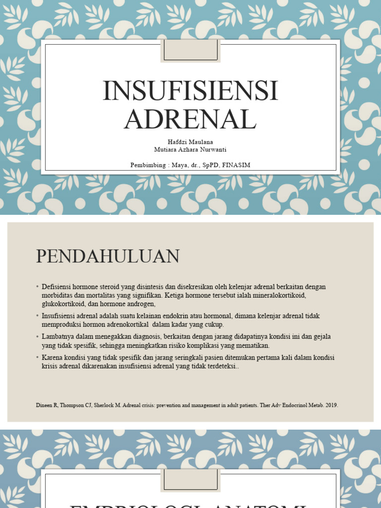 Modul Insufisiensi Adrenal - Mutiara - Hafdzi | PDF