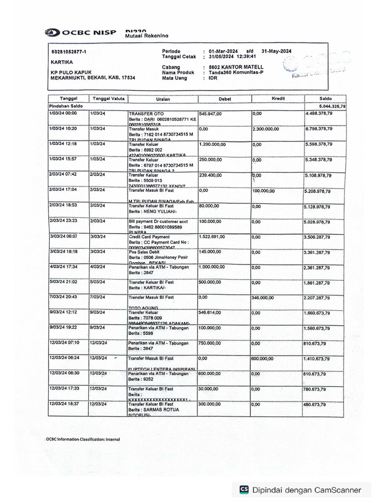 Rekor Ocbc Nisp - 4 | PDF