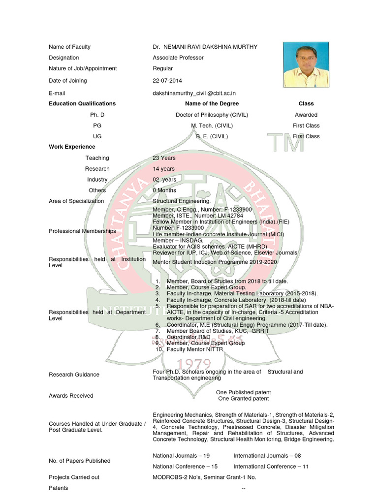 Dr.N.R.DakshinaMurthy_CED | PDF | Concrete | Cement