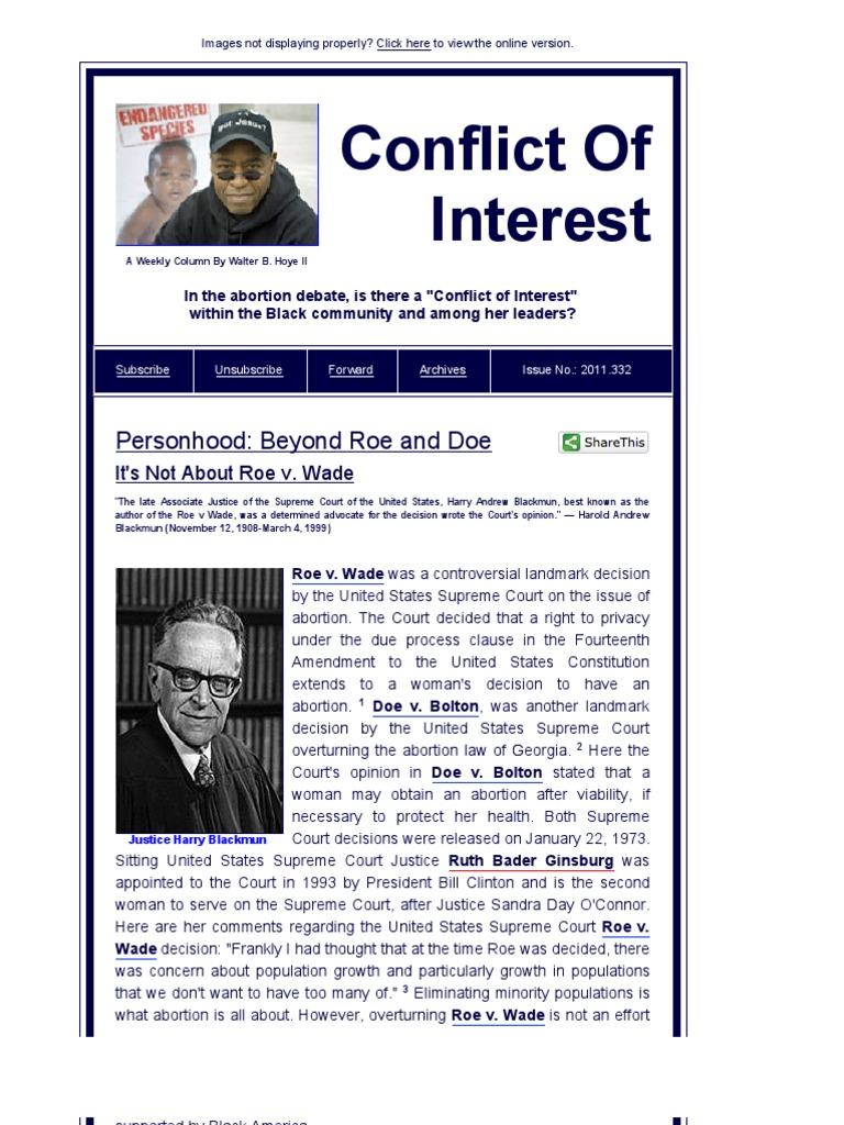 Personhood: Beyond Roe and Doe | PDF | Fourteenth Amendment To The ...