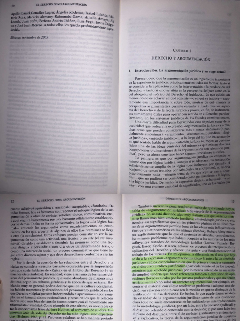 Equipo 5 - El Derecho Como Argumentación - Manuel Atienza | PDF