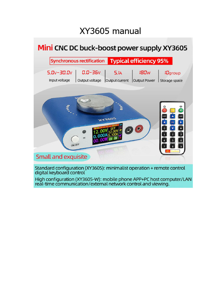 XY3605 EN Manual | PDF | Parameter (Computer Programming) | Computer Network