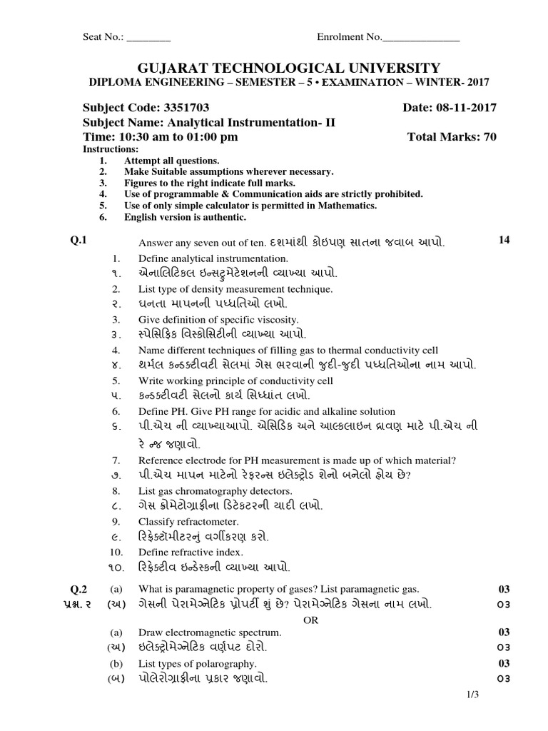 Gujarat Technological University | PDF
