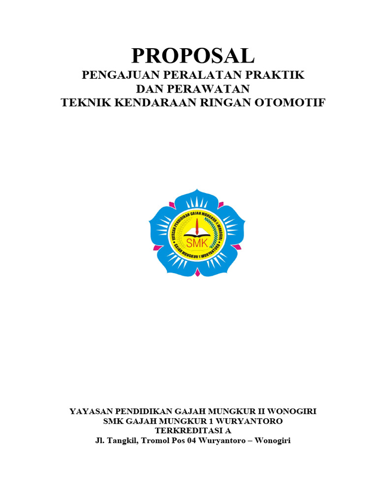 Proposal Pengajuan Peralatan TKR | PDF | Teknologi & Rekayasa