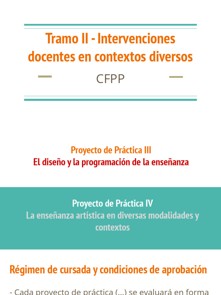 Clase 01_ Presentación PPIII | Descargar gratis PDF | Enseñando | Plan de estudios