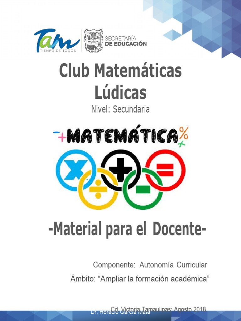 2 MATERIAL PARA EL DOCENTE SECUNDARIA FINAL DR Horacio | PDF | Aprendizaje | Enseñando