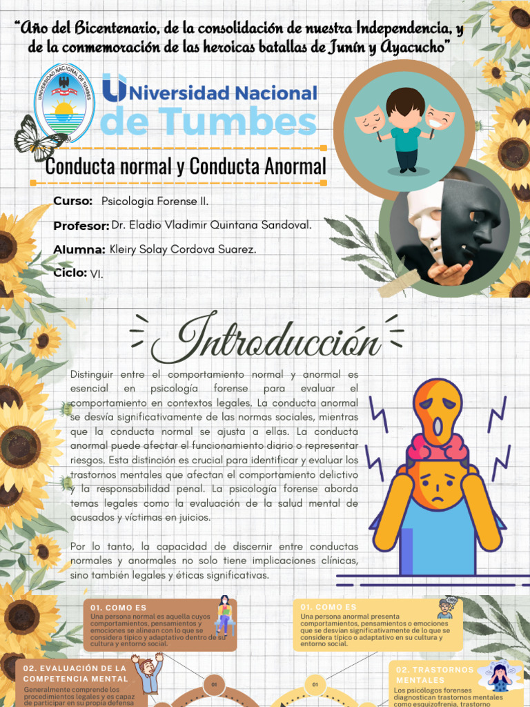 Distinción entre Conducta Normal y Anormal | PDF | Comportamiento ...