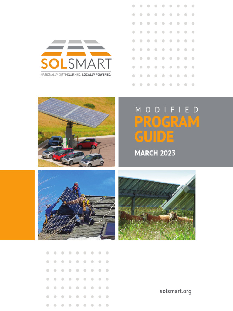 SolSmart Modified Program Guide 2023 | PDF | Solar Power | Photovoltaics