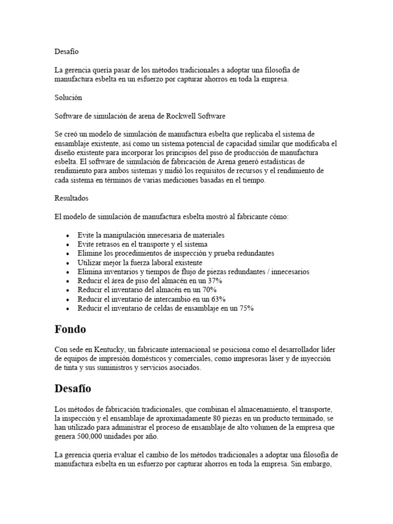 Actividad 1 | PDF | Lean Manufacturing | Almacén