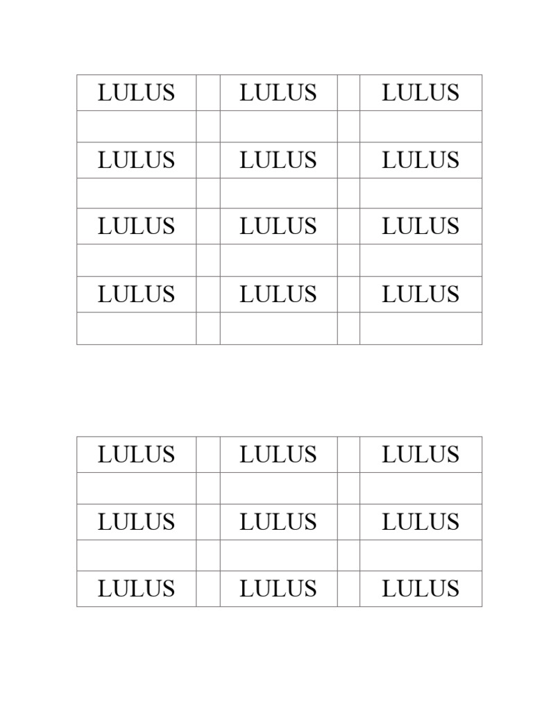 Kata Lulus | PDF