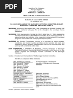 Executive Order Barangay Health Board | PDF | Public Sphere | Government