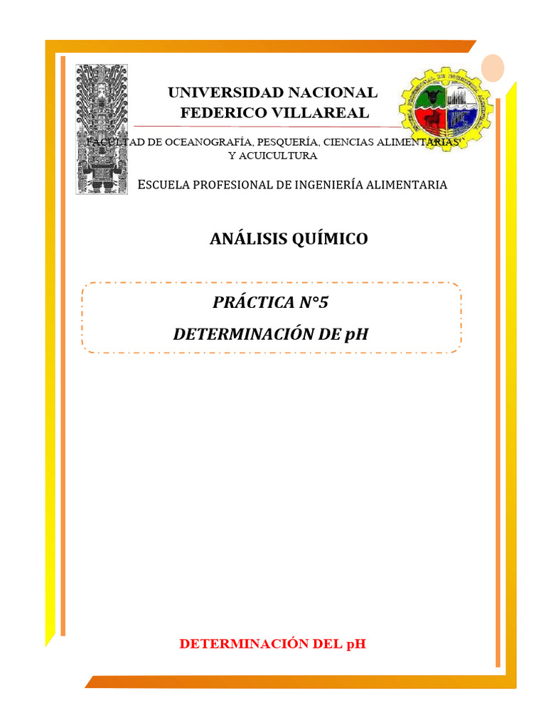 Determinacion Del PH | PDF | Ph | Ácido