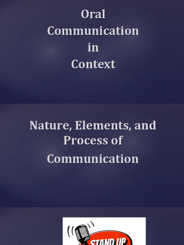 OCC MELC1 Nature and Process of Communication | PDF | Communication ...