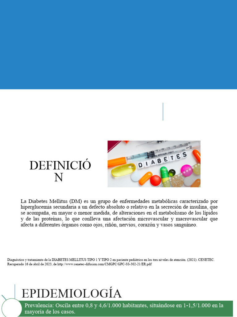 DM Tipo 1 | PDF | Diabetes | Enfermedades y trastornos humanos