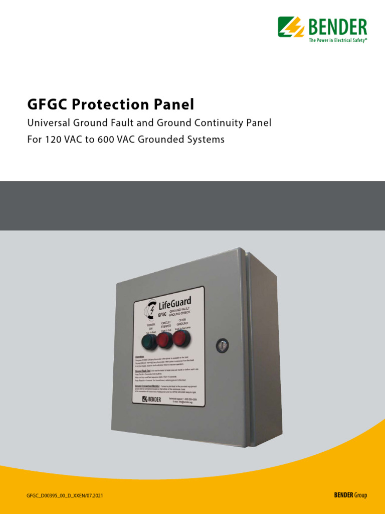 Universal Ground Fault Protection Panel | PDF | Alternating Current ...