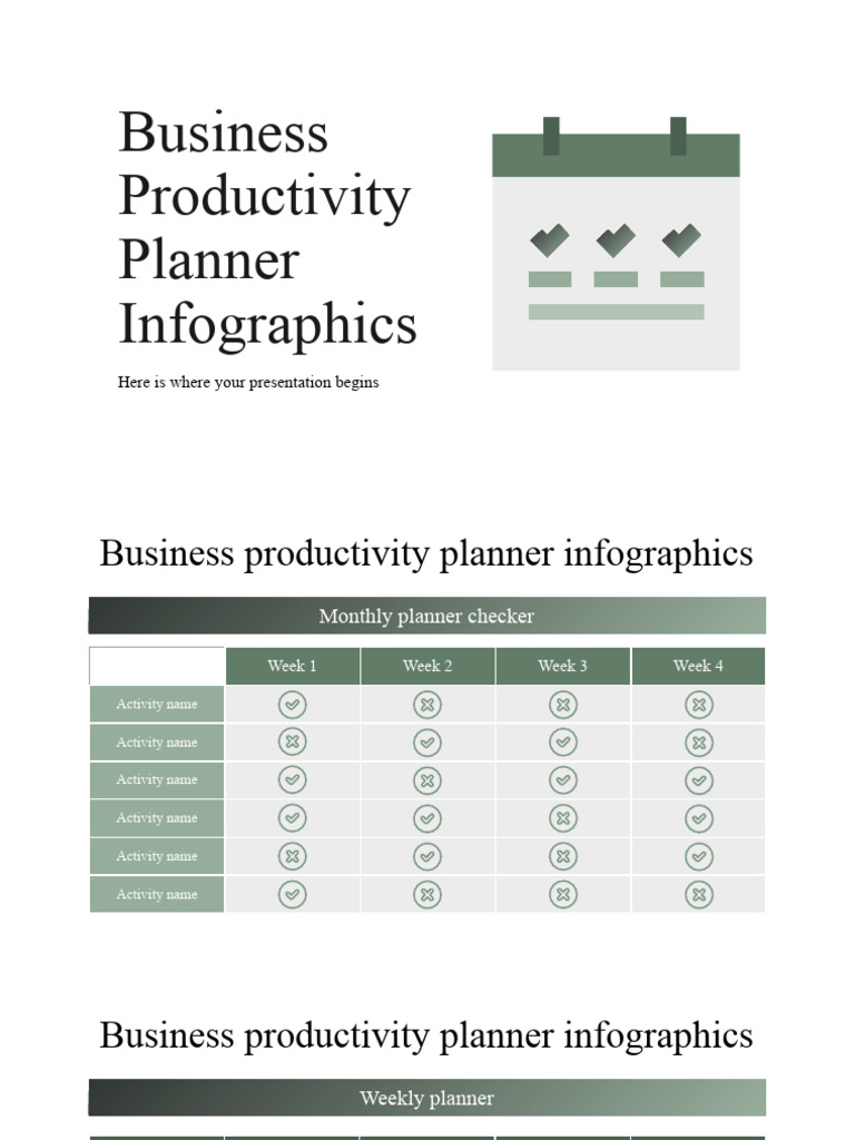 Business Productivity Planner Infographics by Slidesgo | PDF | Planets ...