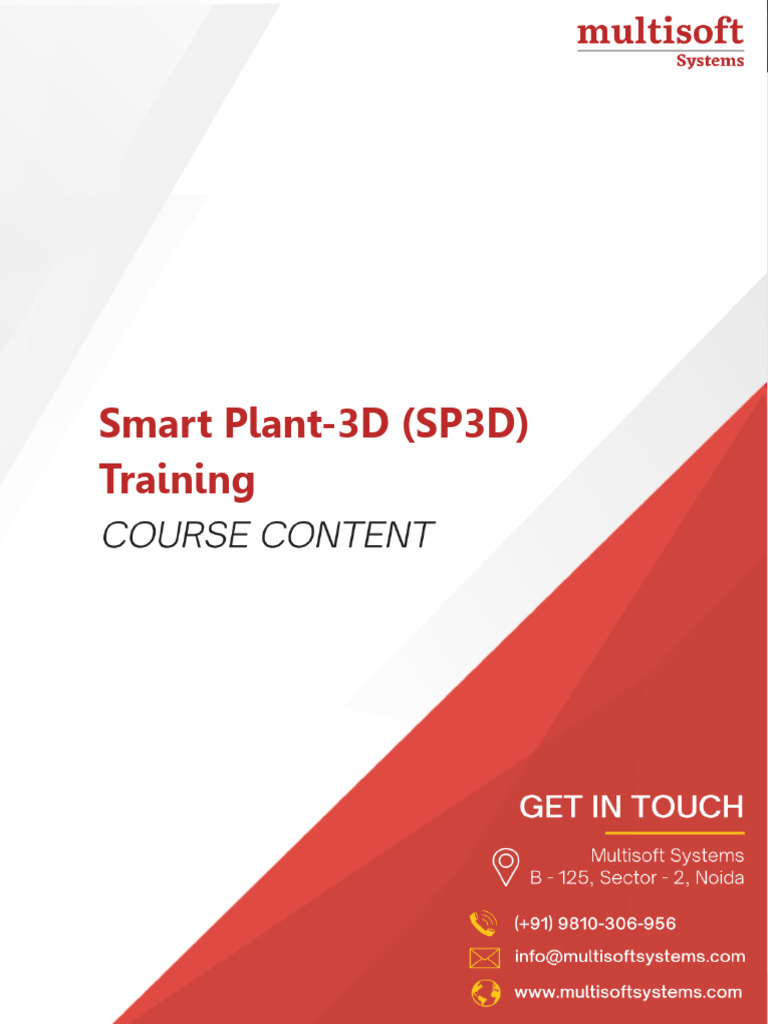 335 Sp3d Training | PDF | Duct (Flow) | Pipe (Fluid Conveyance)