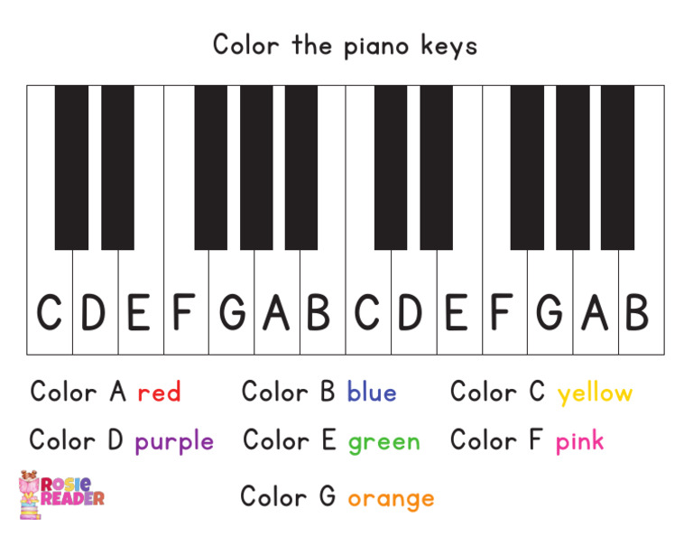 Piano Coloring Page | PDF