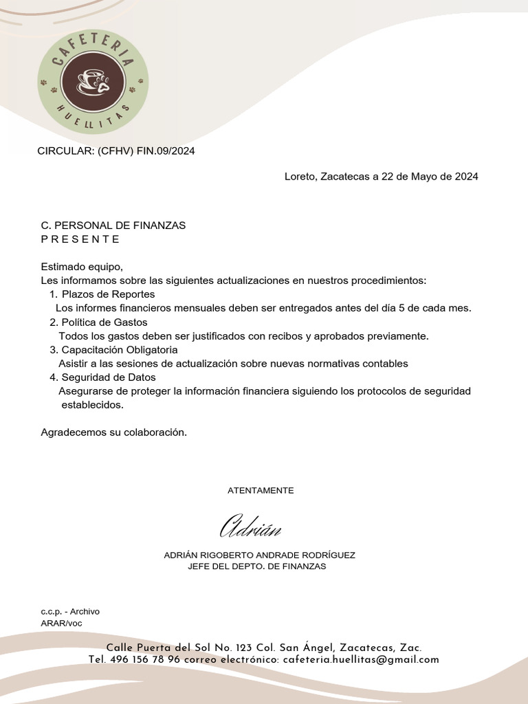Circular 1 | PDF