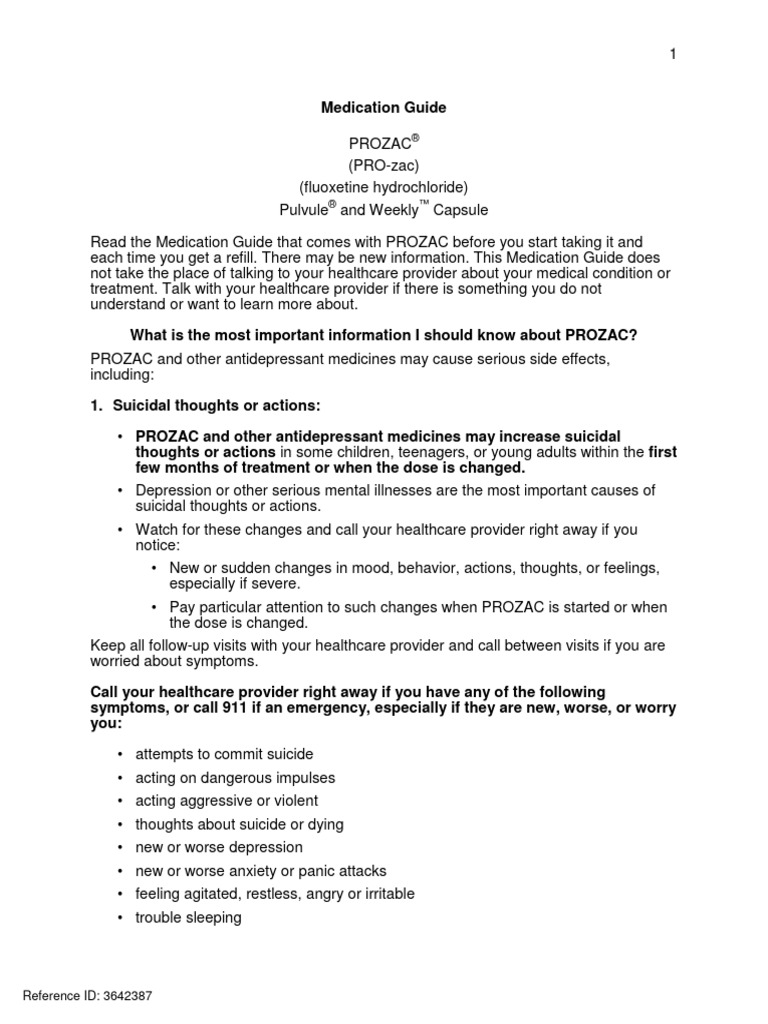 Prozac-Medication-Guide | PDF | Olanzapine | Major Depressive Disorder