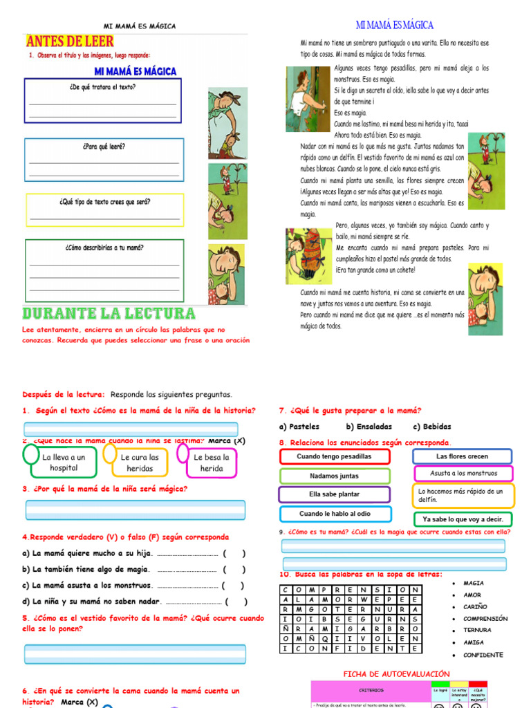 Ficha06-05 Mi Mama Es Magica | PDF