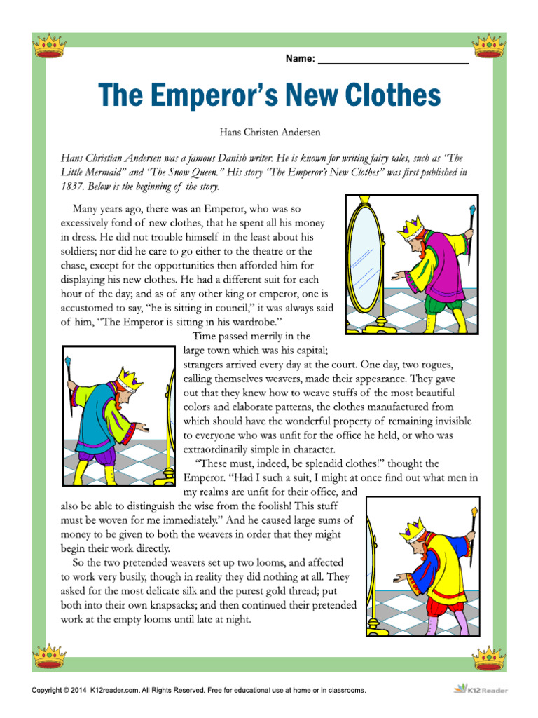 The Emperors New Clothes 1 | PDF