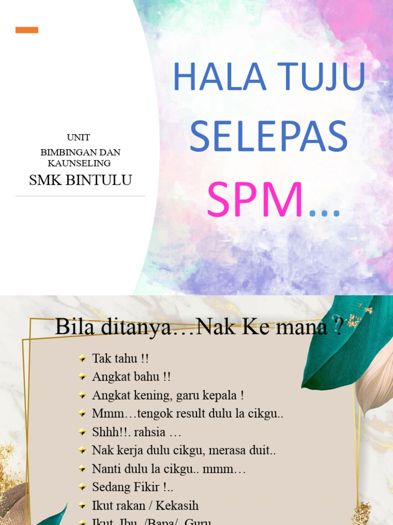 Hala Tuju Selepas SPM | PDF