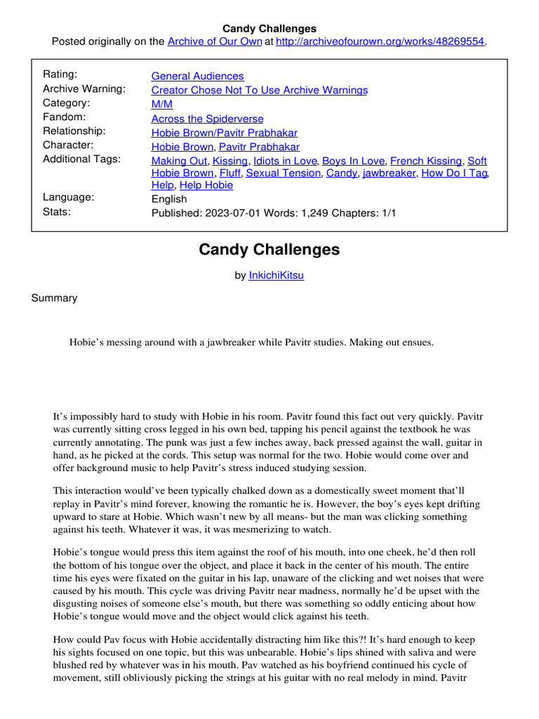 Candy Challenges | PDF
