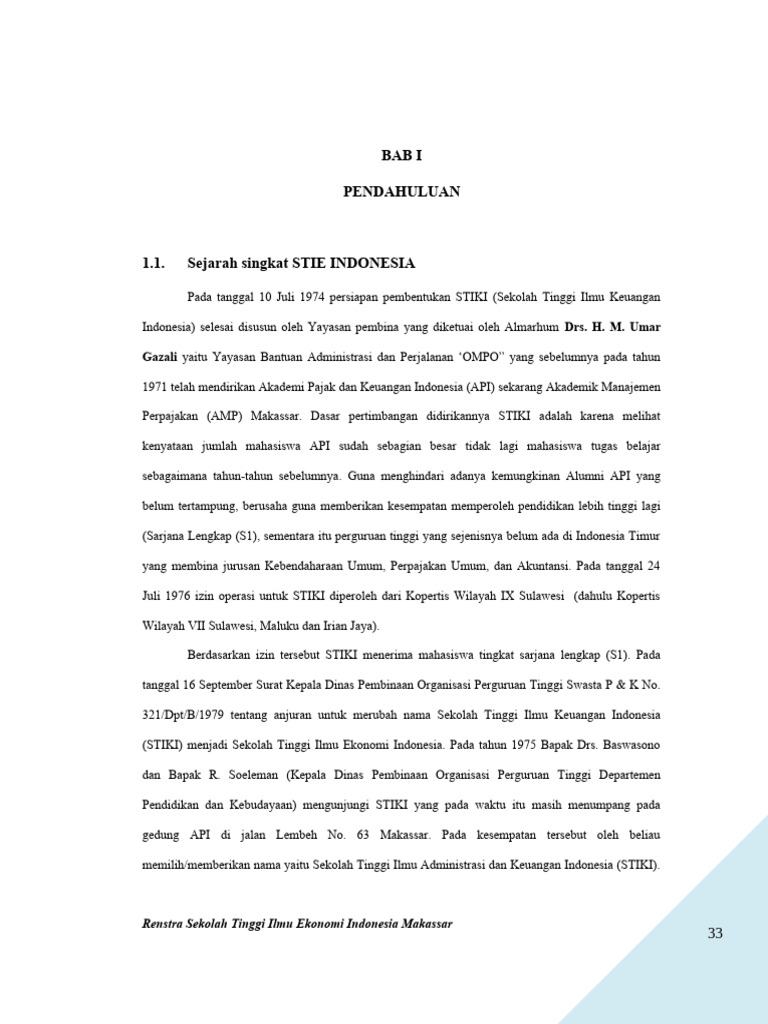 RENSTRA Institusi | PDF