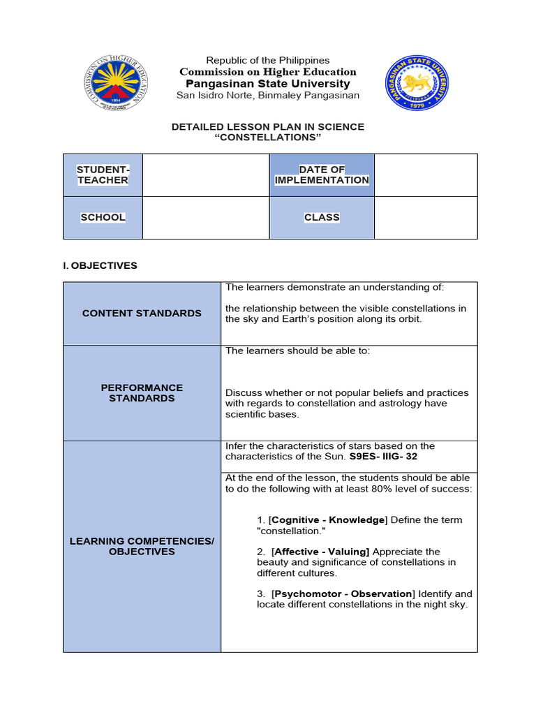 Final Lesson Plan | PDF | Time | Spacetime