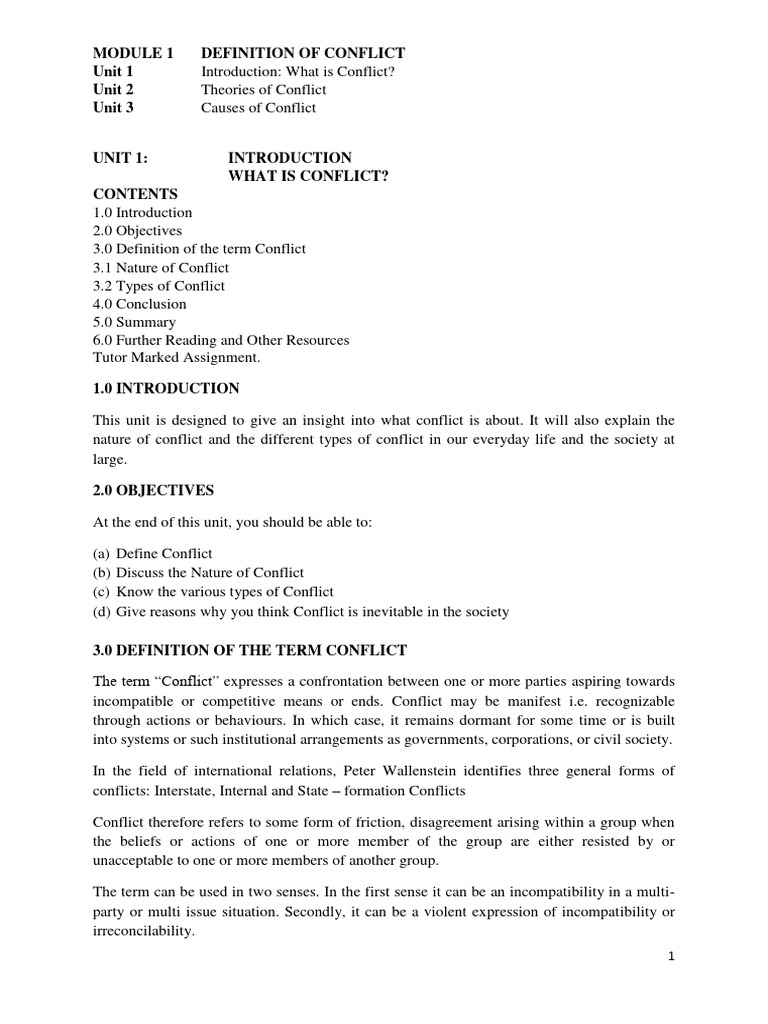 Peace and Conflict Resolution | PDF | Negotiation | Id