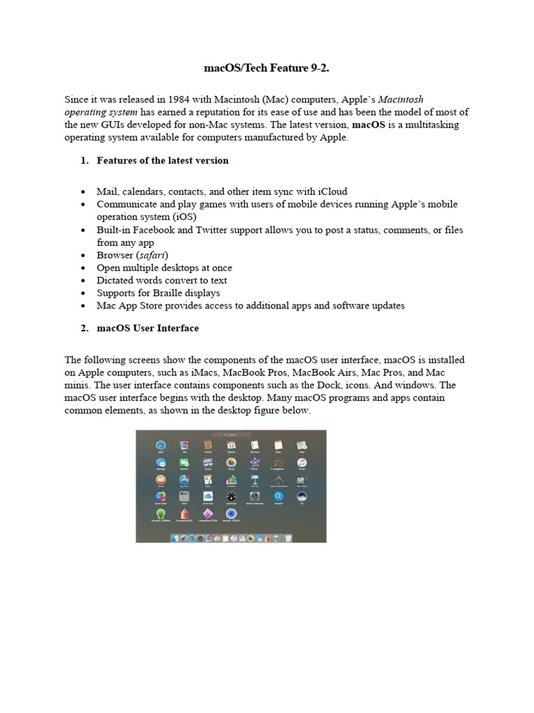 Mac OS | Download Free PDF | Mac Os | Graphical User Interfaces