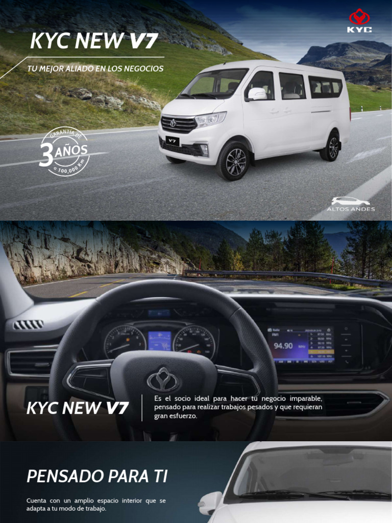 Ficha Técnica Kyc V7 | PDF | Vehículo de motor | Industria automotriz