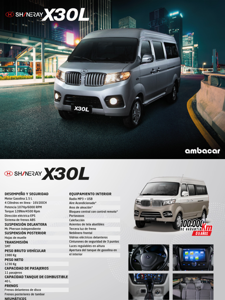 FICHA TÉCNICA Shineray X30L | PDF