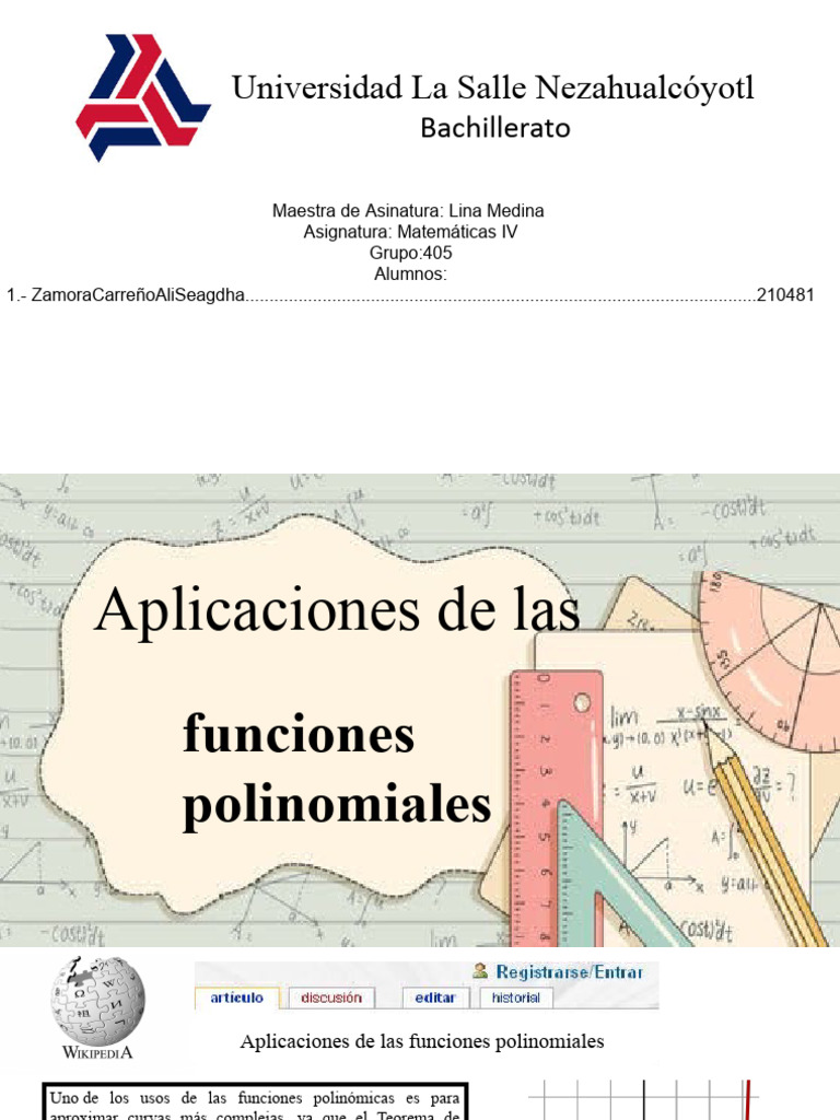 Mate4 Act Int 2P | PDF | Función (Matemáticas) | Ecuaciones