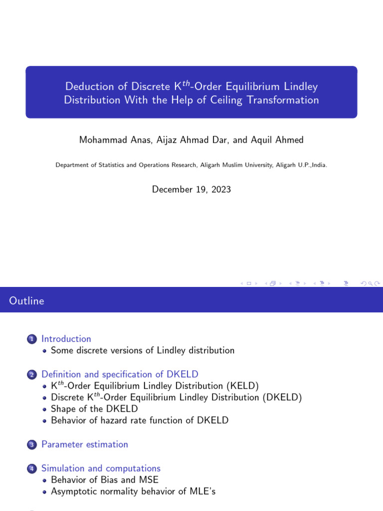 DKELDPPT | Download Free PDF | Mean Squared Error | Bias Of An Estimator