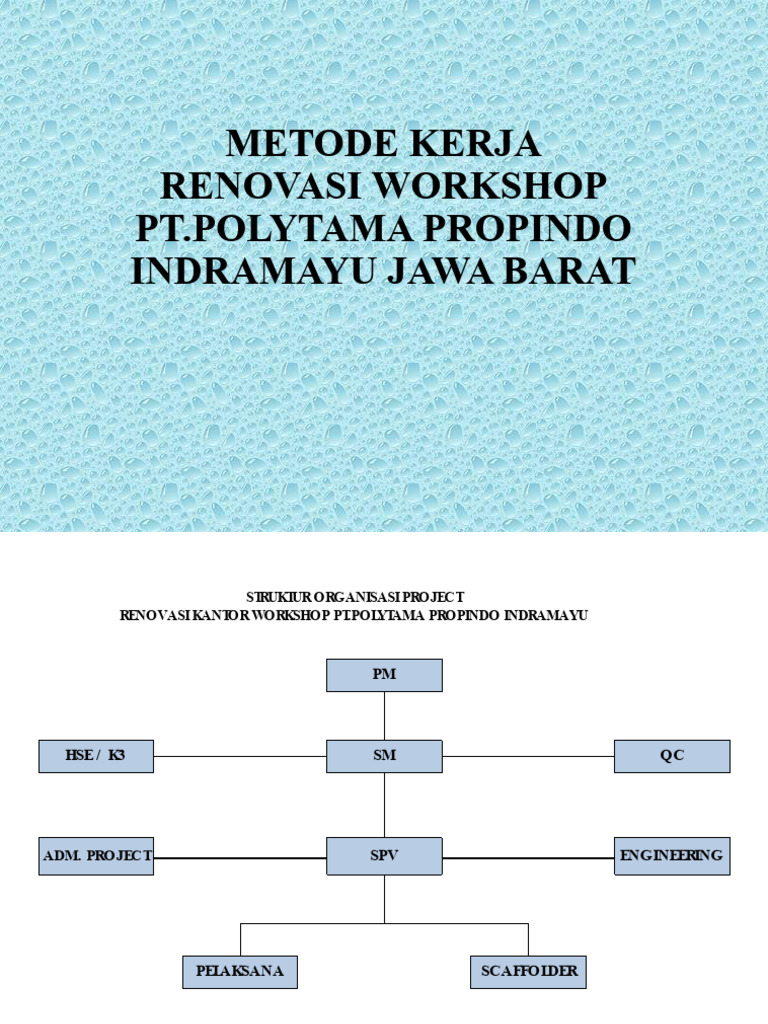 Metode Renovasi Kantor Workshop | PDF