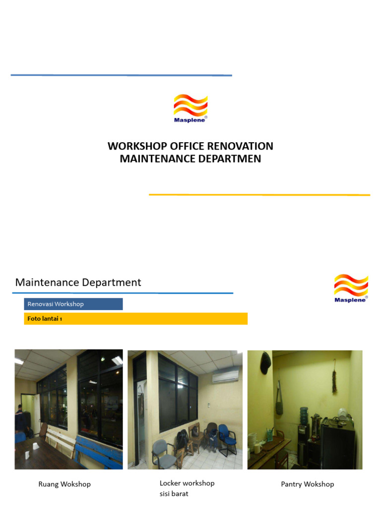 Desain Rencana Workshop Office | PDF | Building Engineering | Materials