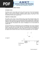 Flapper Nozzle Mechanism Overview | PDF | Electrical Engineering ...