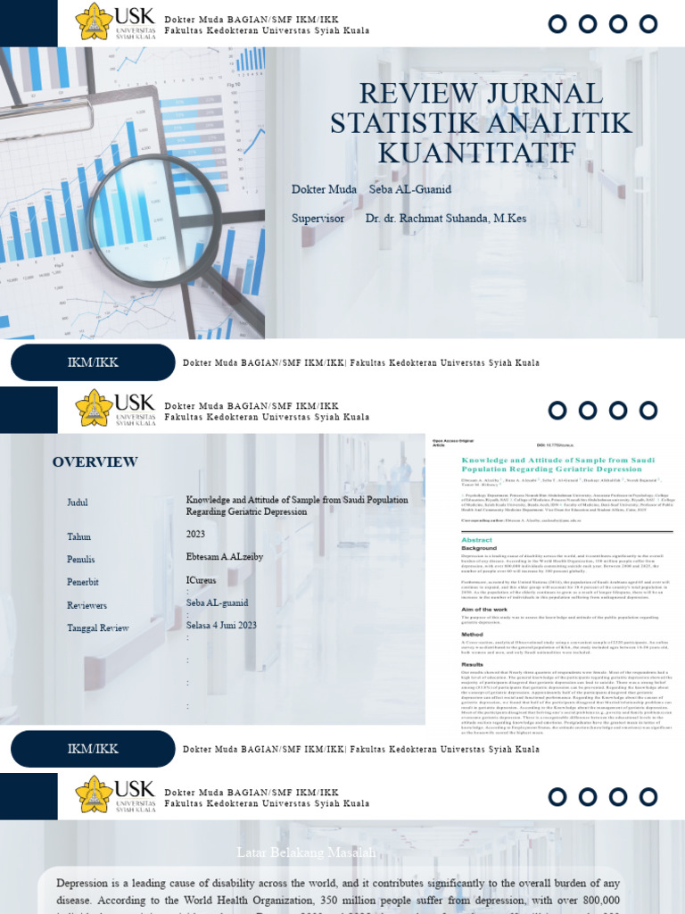 Journal Review - Seba AL-Gunaid | PDF | Statistics | Statistical Analysis