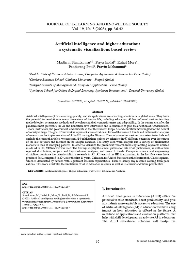 Artificial Intelligence And Higher Education Slr Pdf Artificial