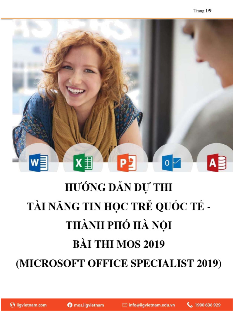 Hướng Dẫn Dự Thi MOS 2019 | PDF